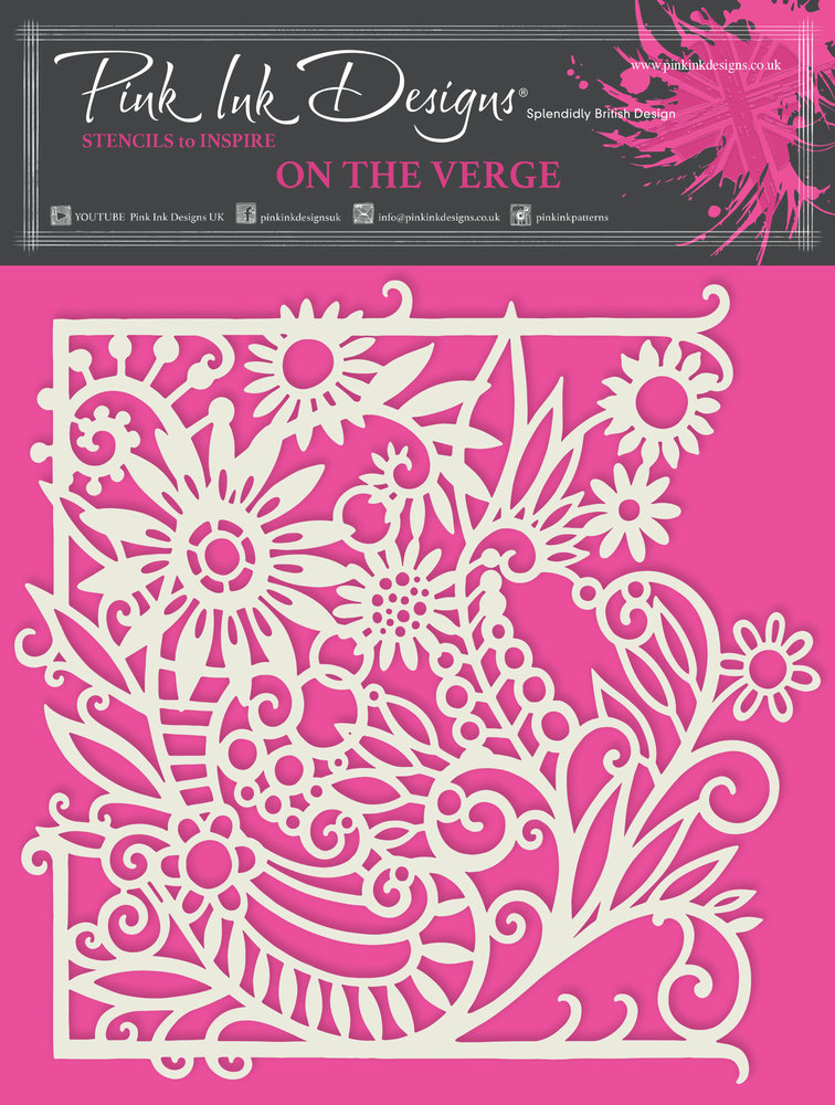 Pink Ink Designs - Stencil 7x7" - PINKST017 - On The Verge - Kreativ ...
