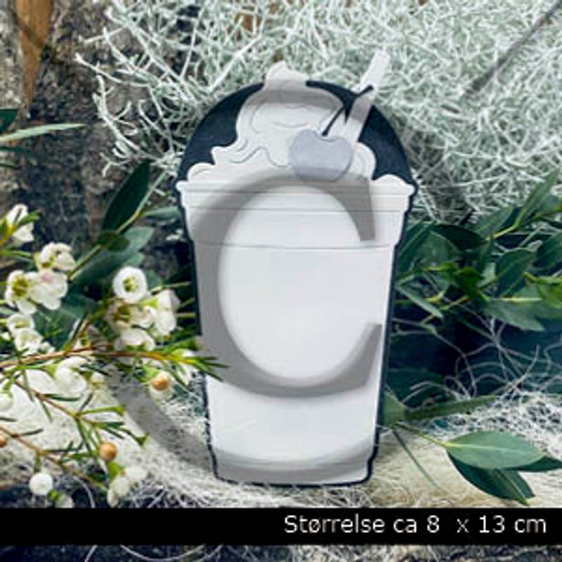 Papirdesign Dies PD 01117 - Milkshake - Kreativ Scrapping