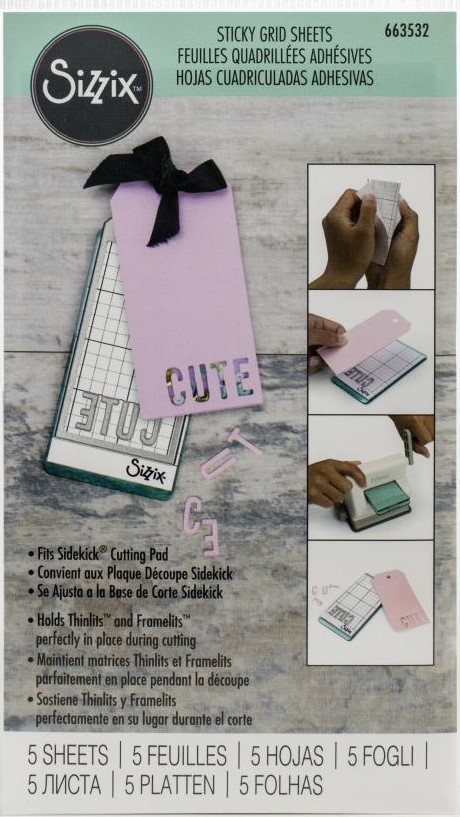 Sizzix - 663532 - Accessory - Sticky Grid Sheets - 2 1/2 x 4 3/4 ...