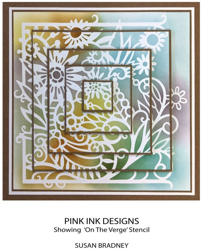 Pink Ink Designs - Stencil 7x7" - PINKST017 - On The Verge - Kreativ ...