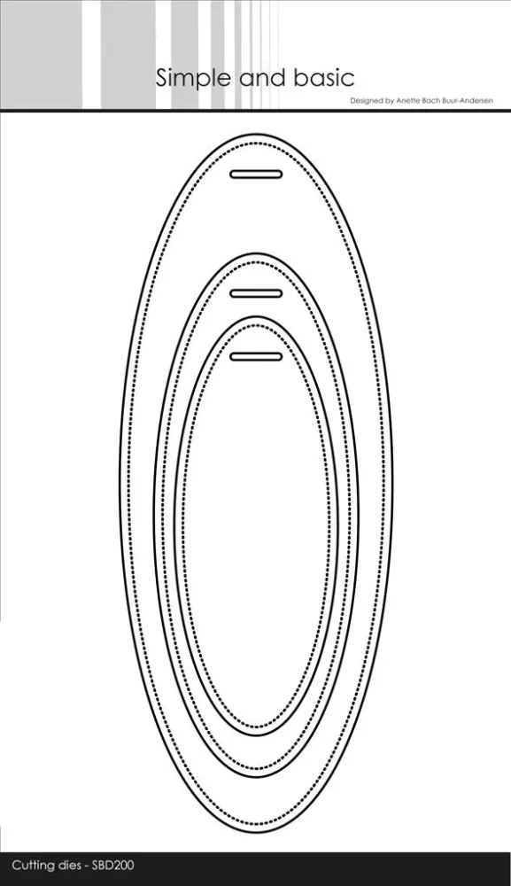 Simple and basic - Dies - SBD200 - Oblong Tags (Oval tag) - Kreativ ...