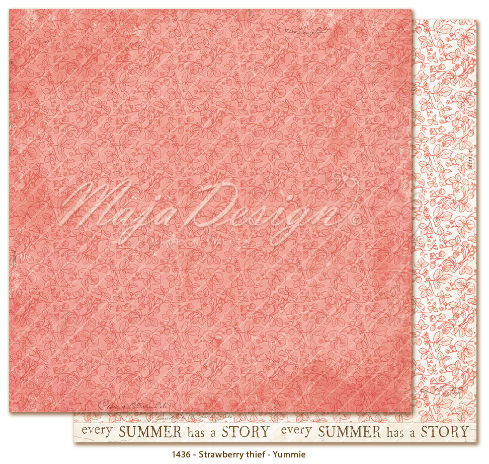 Maja Design - 1436 - Strawberry thief - Yummie - Kreativ Scrapping