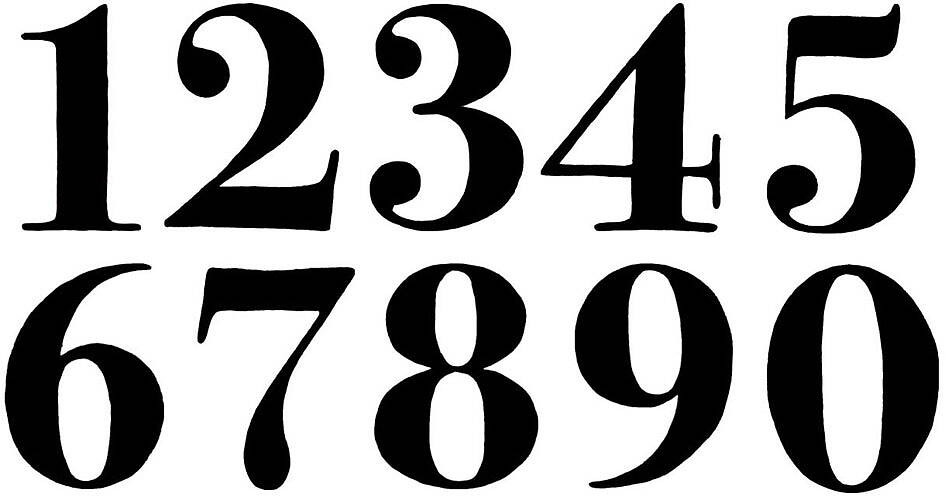 Reprint - Dies - RD017 - Siffror / Numbers - Kreativ Scrapping